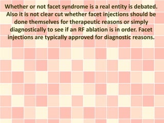 An Overview of Facet Injections for Pain Management | PPTX | Medical Health