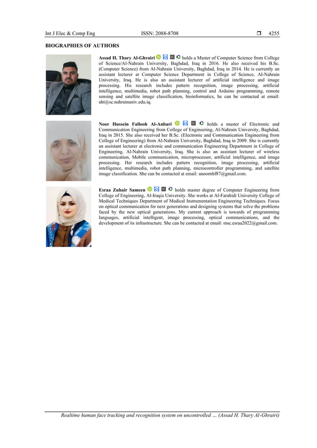 Realtime Human Face Tracking And Recognition System On Uncontrolled