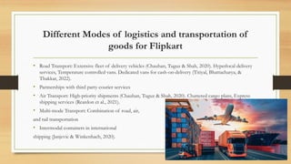 Logistics and supply chain operations at Flipkart | PPTX