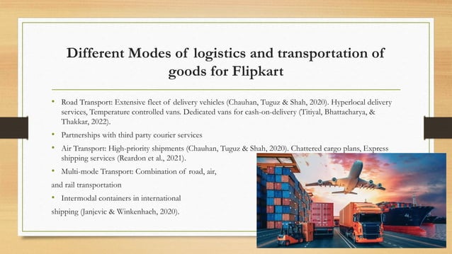 Logistics and supply chain operations at Flipkart | PPTX