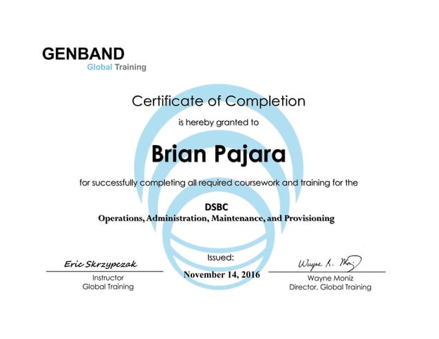 GENBAND - Brian Pajara | PPT | Free Download