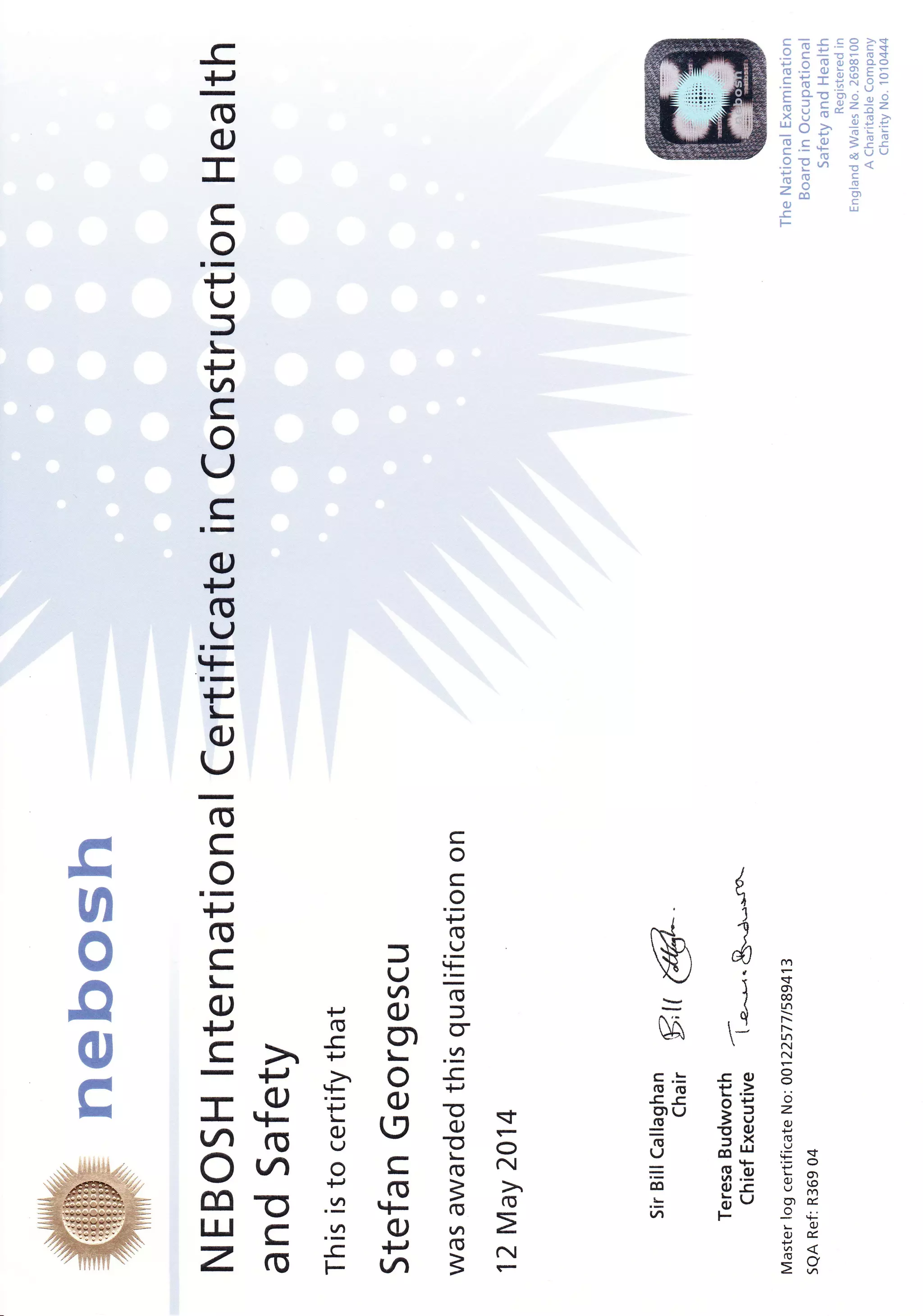 NEBOSH - INTERNATIONAL CONSTRUCTION CERTIFICATE | PDF