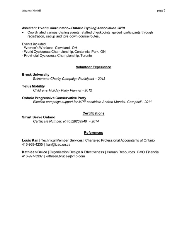 Andrew Meloff Resume | DOCX