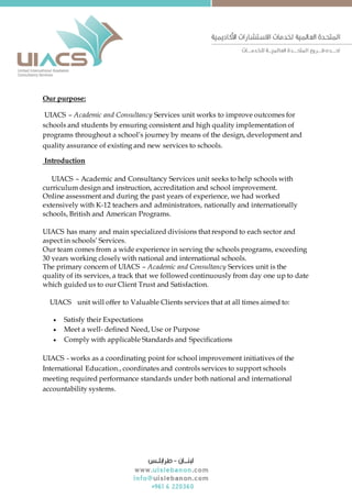 United International Academic and Consultancy Services | DOCX