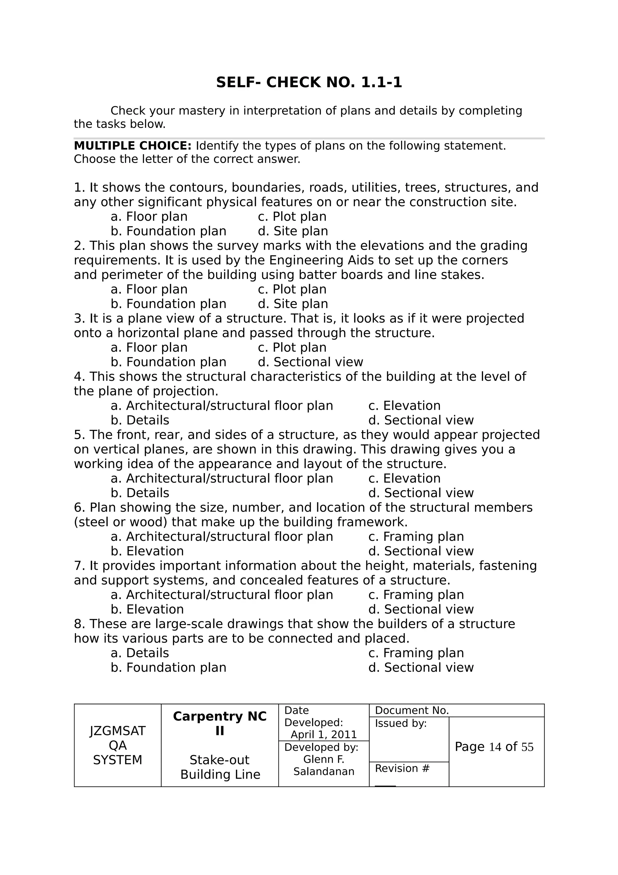 COMPETENCY BASED LEARNING MATERIALS CARPENTRY-staking-out-building ...