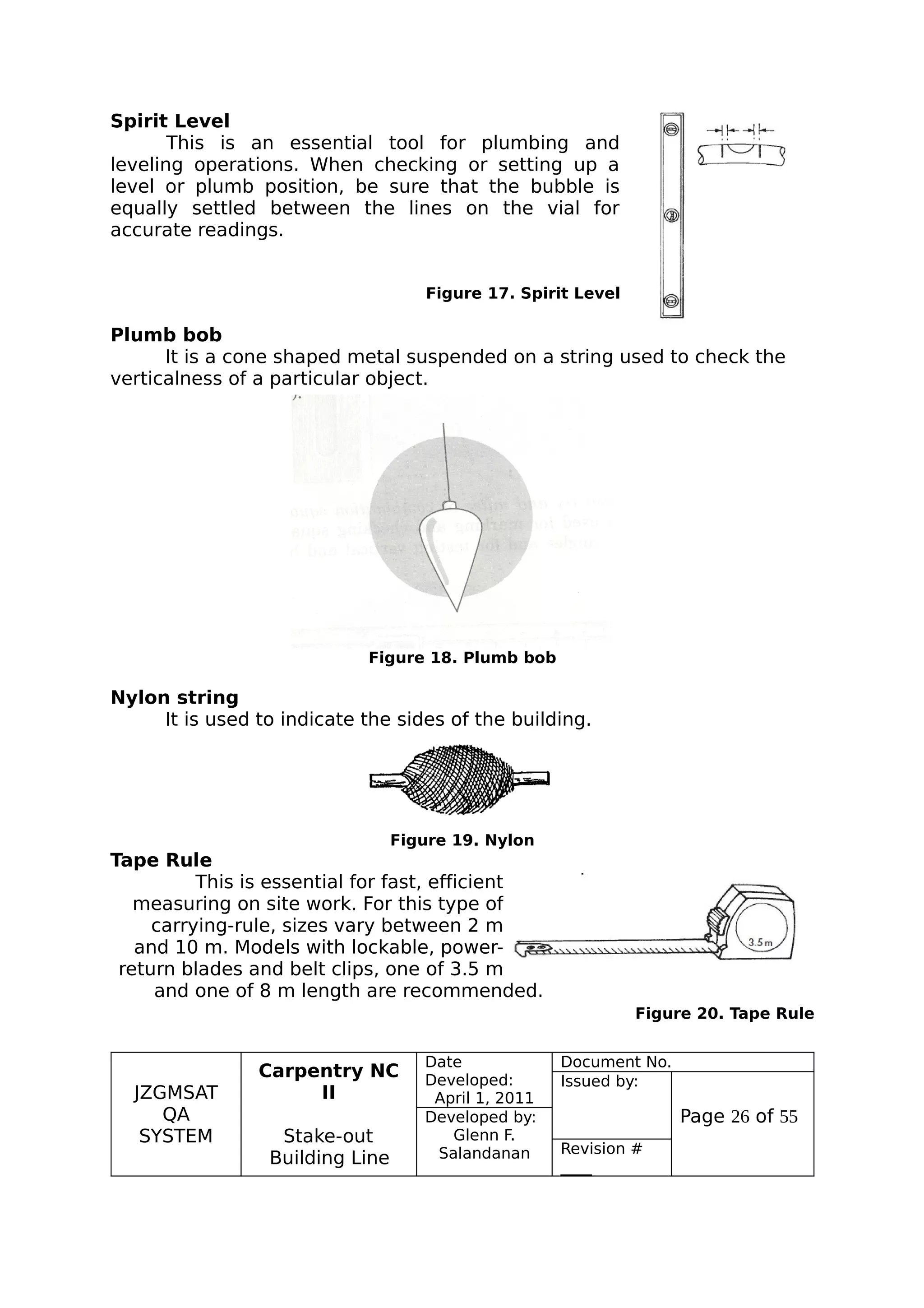 COMPETENCY BASED LEARNING MATERIALS CARPENTRY-staking-out-building ...