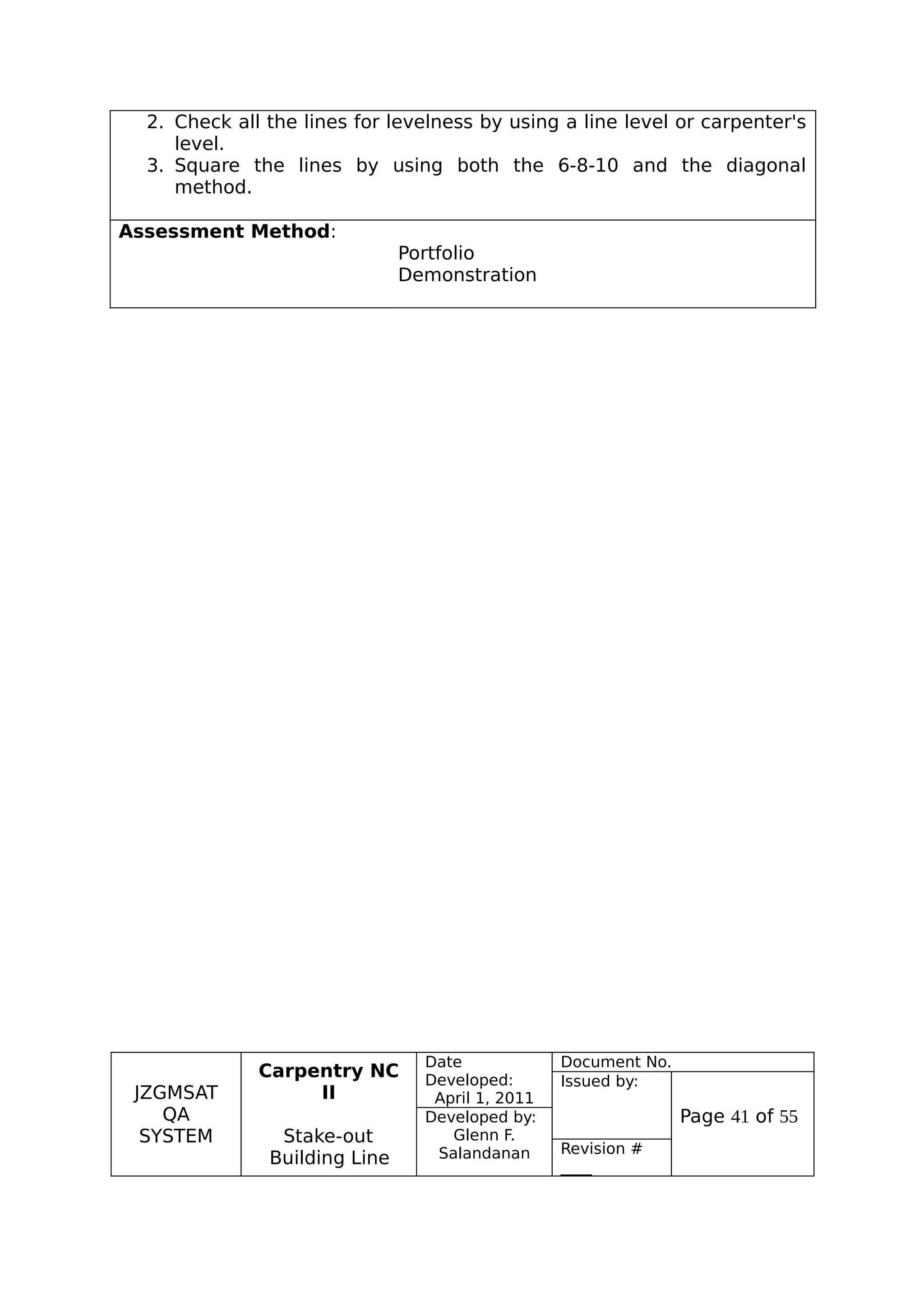 COMPETENCY BASED LEARNING MATERIALS CARPENTRY-staking-out-building ...