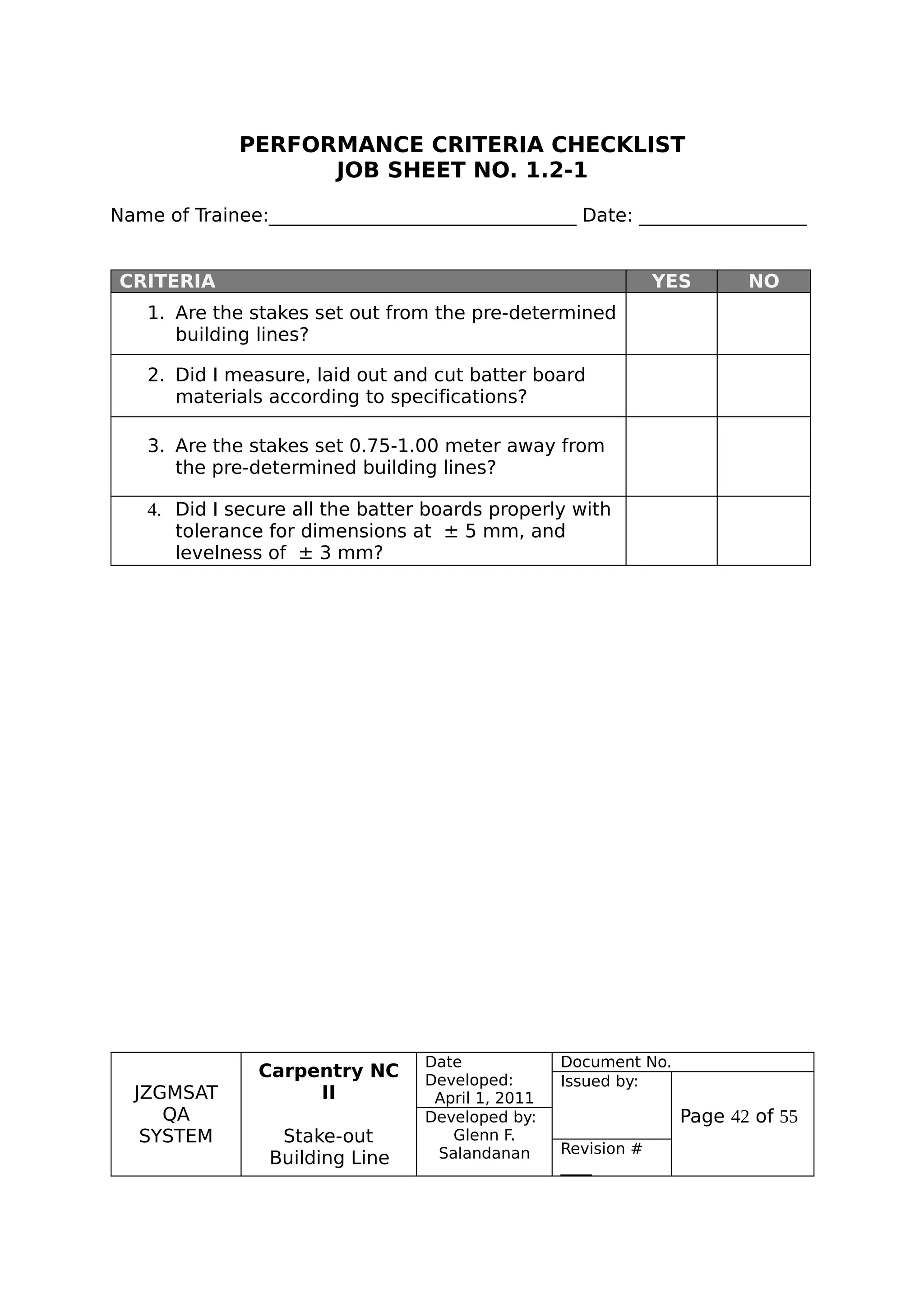 COMPETENCY BASED LEARNING MATERIALS CARPENTRY-staking-out-building ...