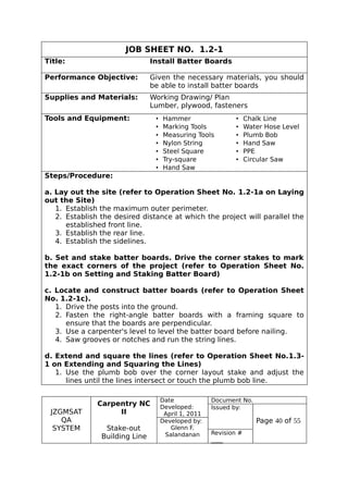 COMPETENCY BASED LEARNING MATERIALS CARPENTRY-staking-out-building ...