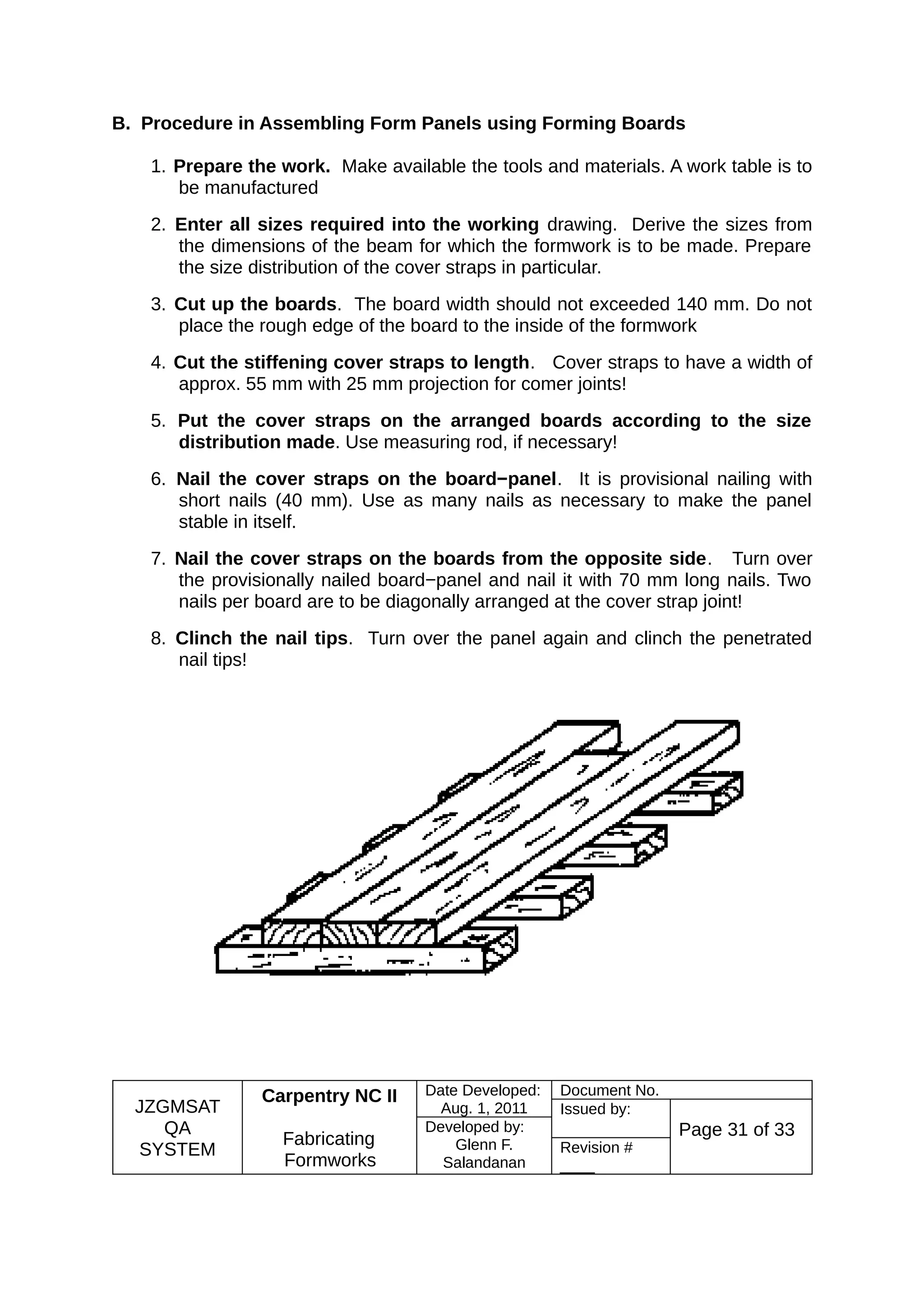 COMPETENCY-BASED LEARNING MATERIALS CARPENTRY-fabricating-formworks | PDF
