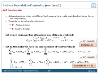Dynamic decision model for cyclical employee Scheduling | PPT