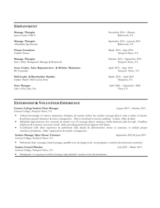 Levi Resume Bulet Points On Top | DOCX