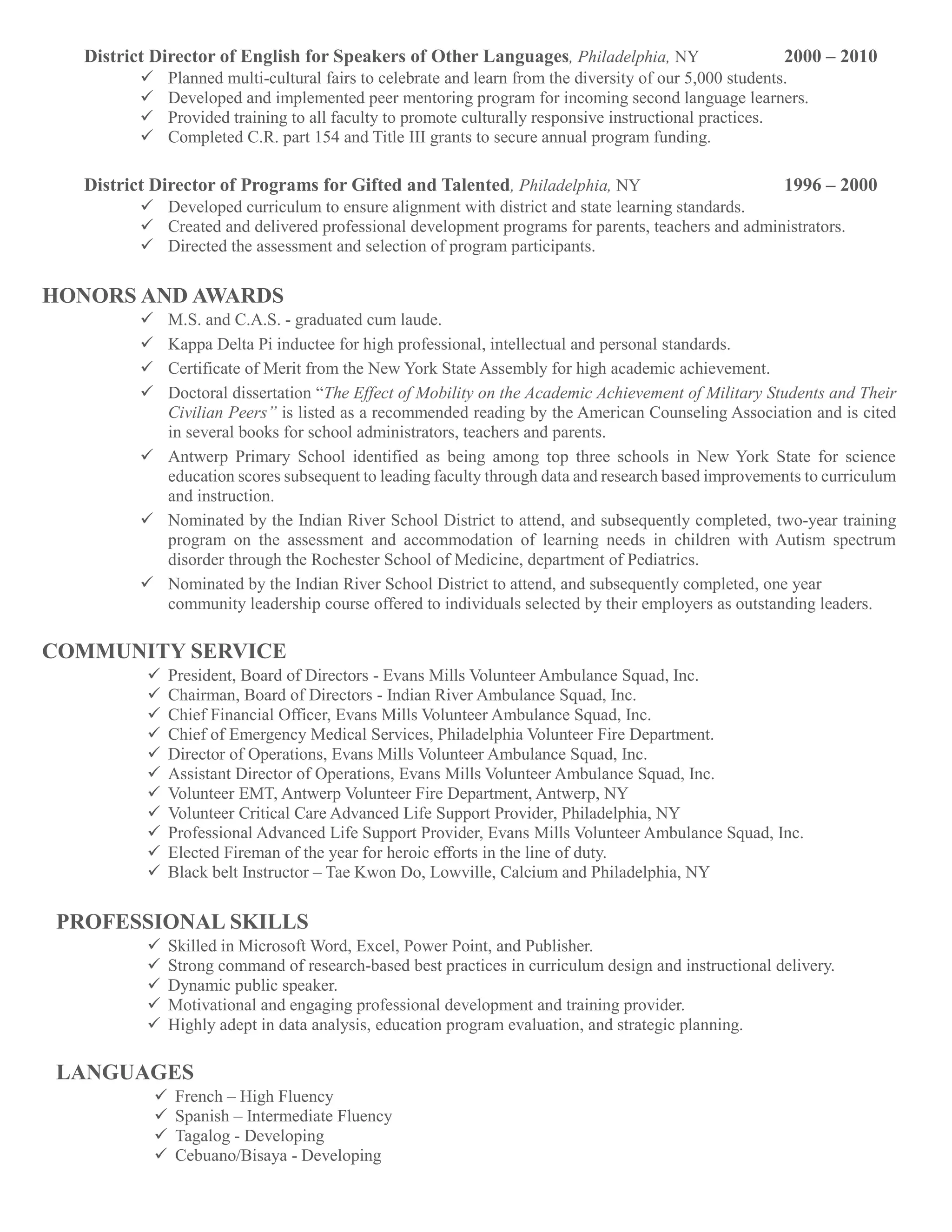 Dr. Allan Michael O'Brien, Ed.D - Resume | PDF