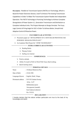 Danthi Resume | DOC