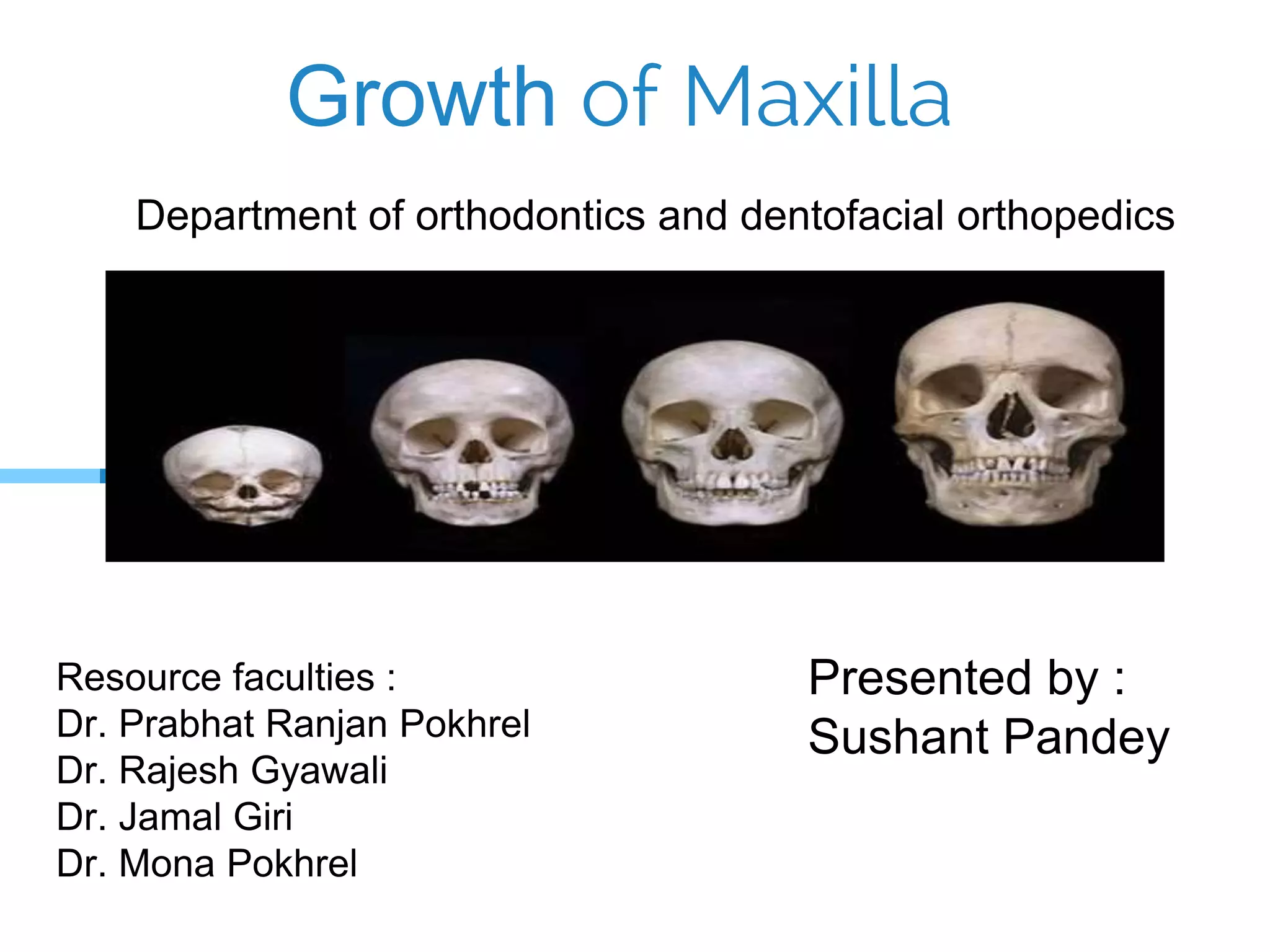 Growth of maxilla | PPTX
