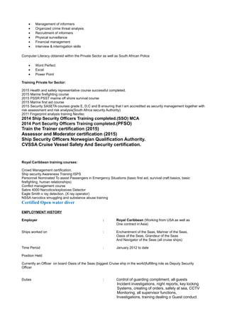 Norman le Roux CV | DOC