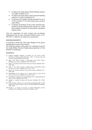 Technical paper - Impact of Initial Imperfections on the Stability of ...