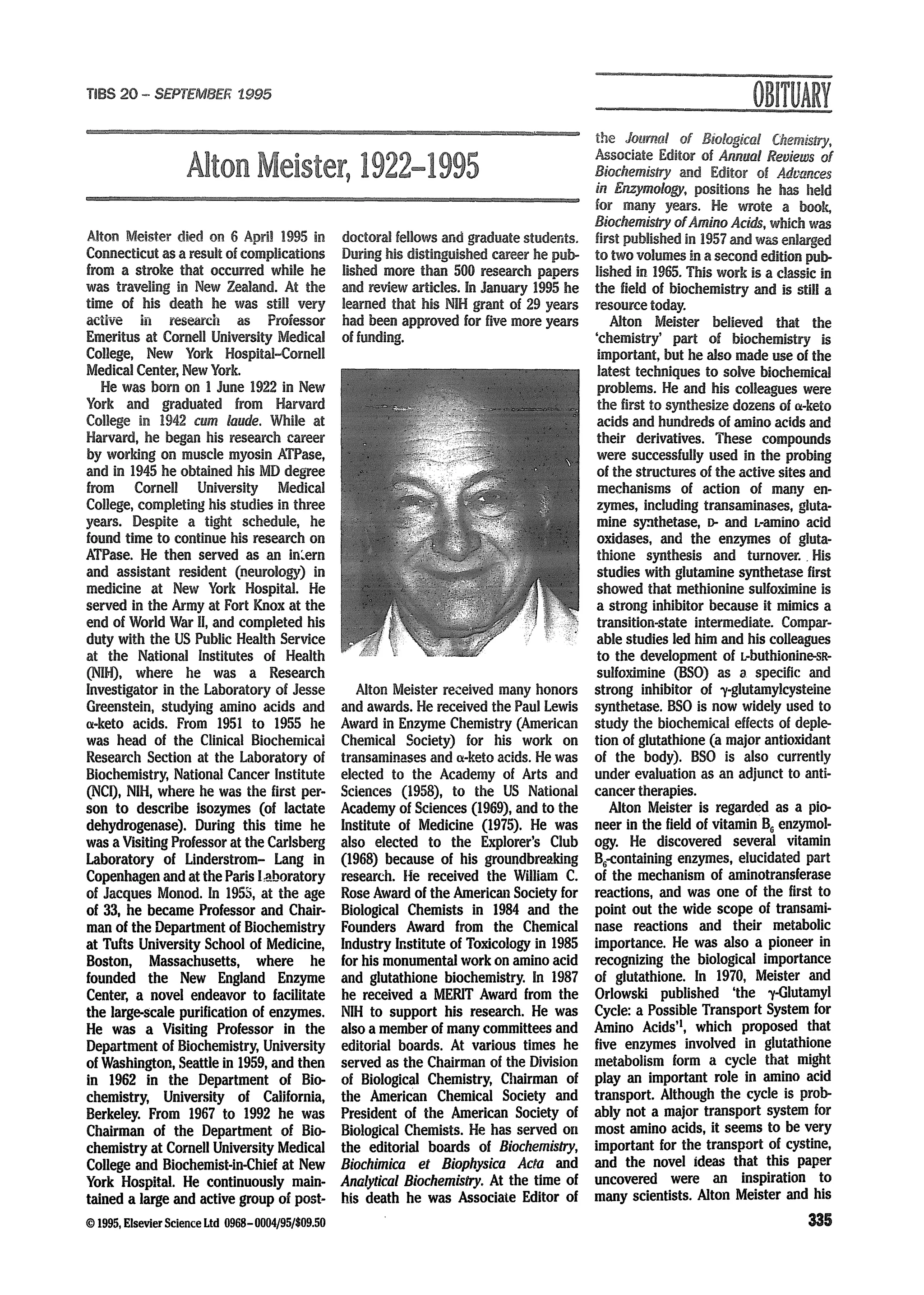 Alton Meister, 1922-1995 | PDF