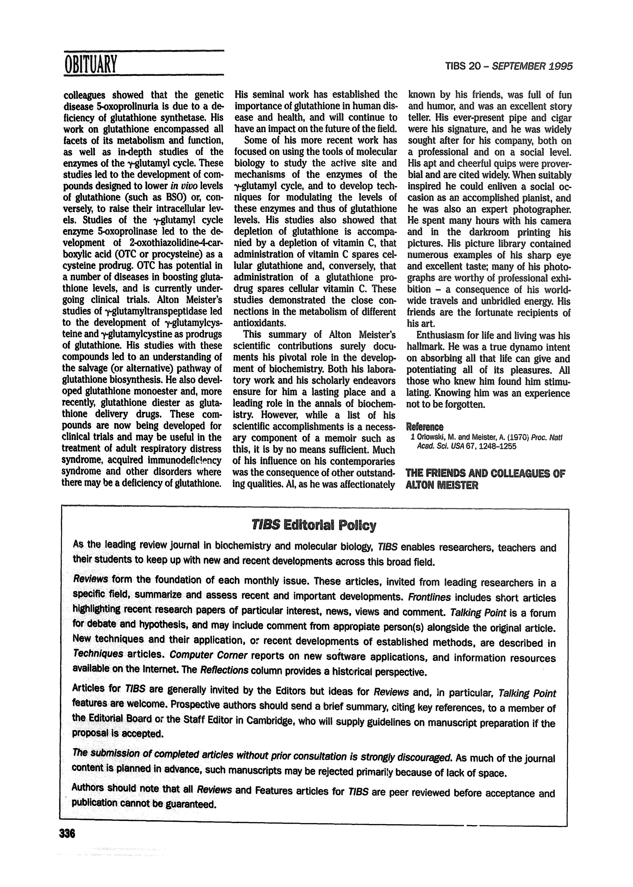 Alton Meister, 1922-1995 | PDF