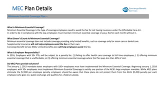 MEC with Limited Benefits v2 (3) | PPTX