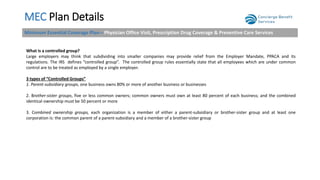 MEC with Limited Benefits v2 (3) | PPTX