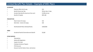 MEC with Limited Benefits v2 (3) | PPTX