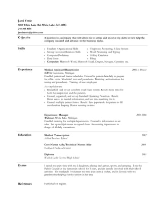 Jami Resume | PDF