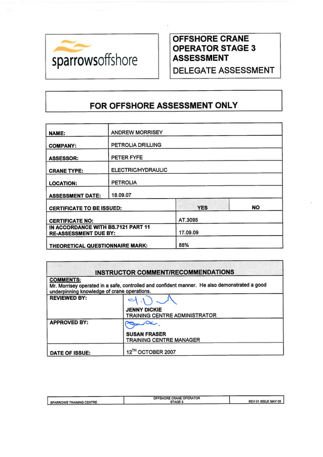 Sparrows stage 3 2007 | PDF