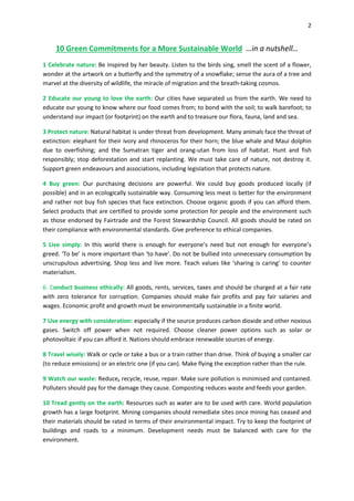 10 GREEN COMMITMENTS Sep15 | PDF