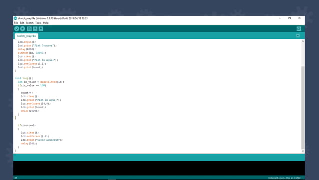 Automatic Fish Counter with IR Sensor | PPTX