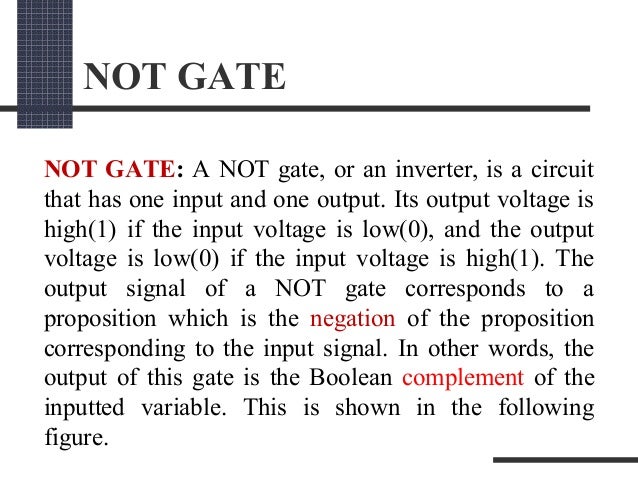 OR, AND, NOT Gates