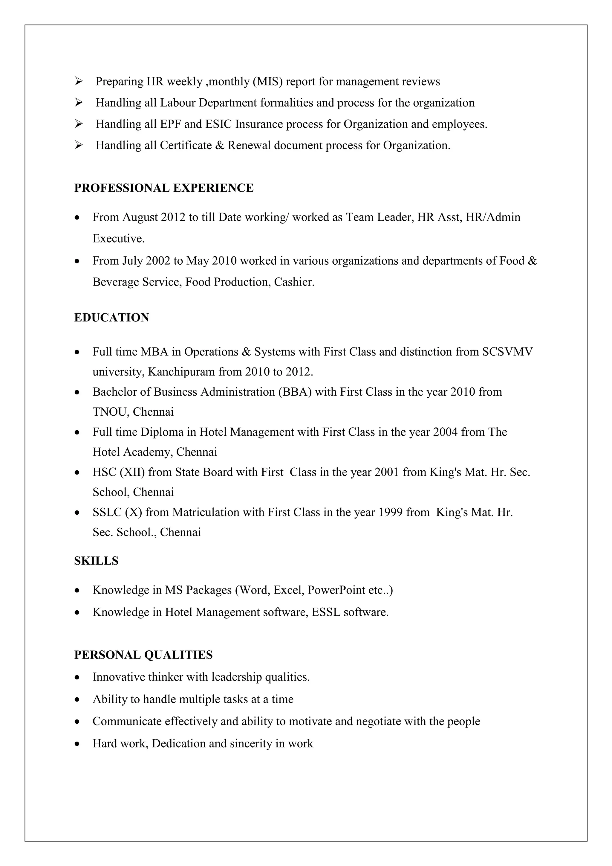 Resume_Mohanakrishnan | PDF