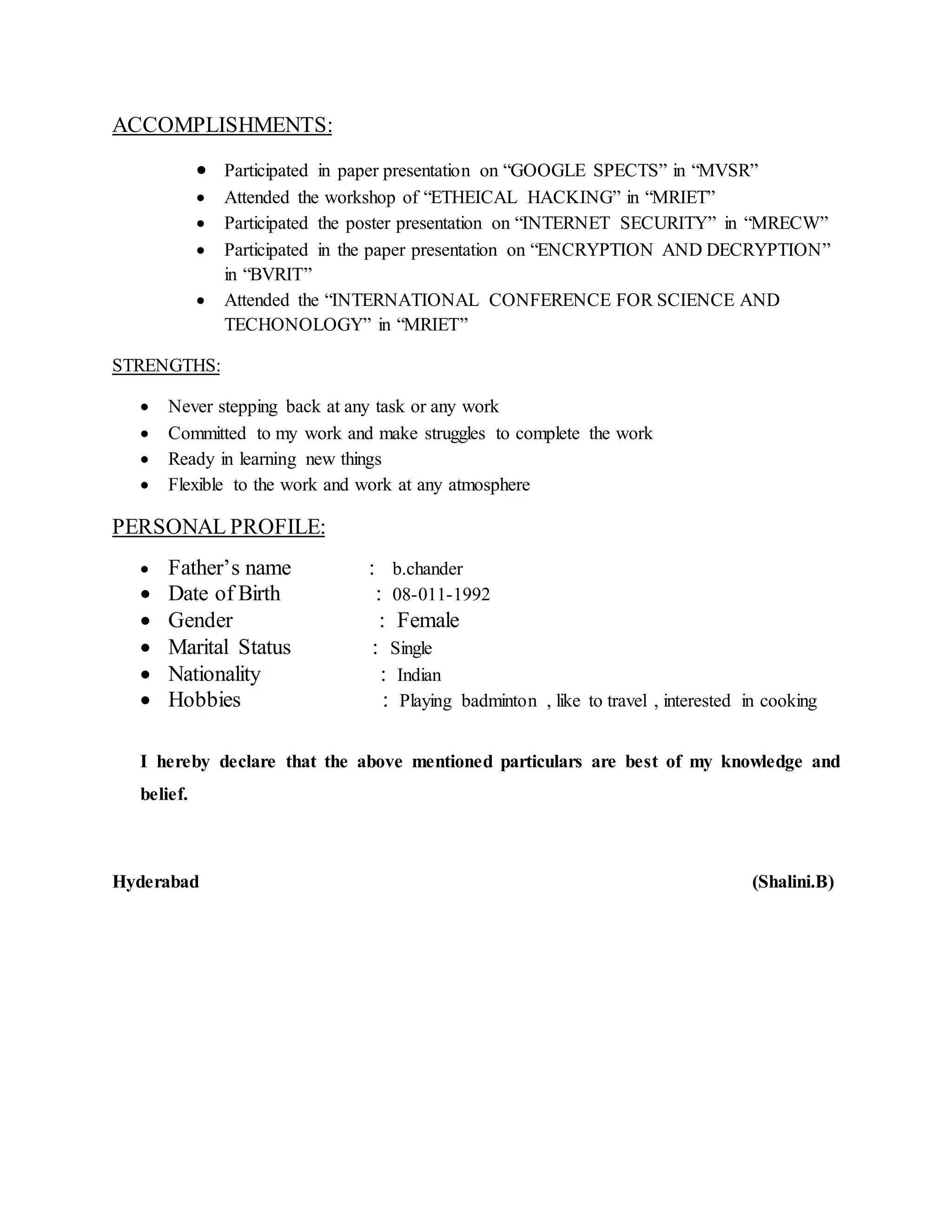 resume of me | DOCX | Programming Languages | Computing