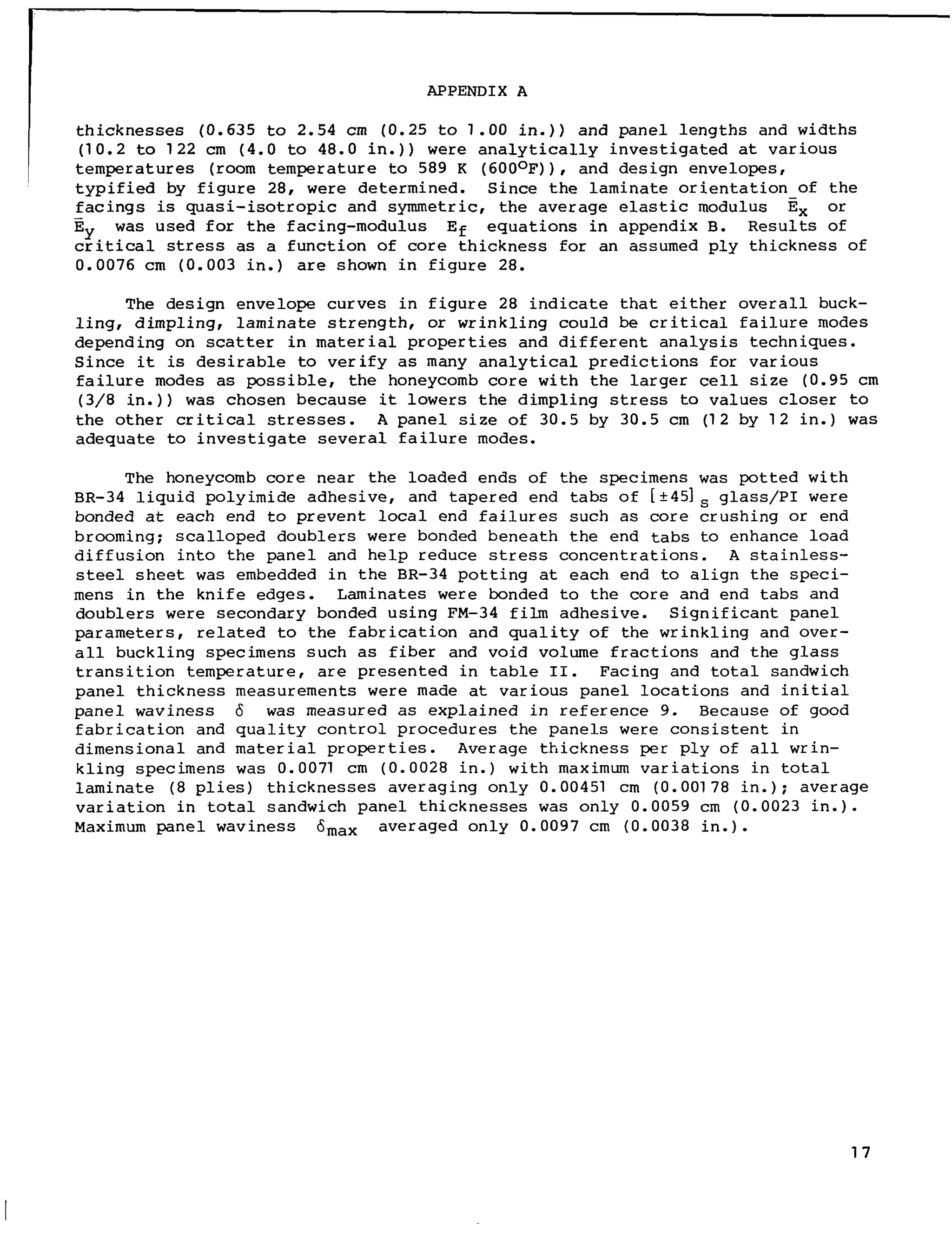 Tests of Graphite Polyimide Sandwich Panels Camarda | PDF