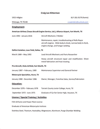 ckitterman resume | PDF