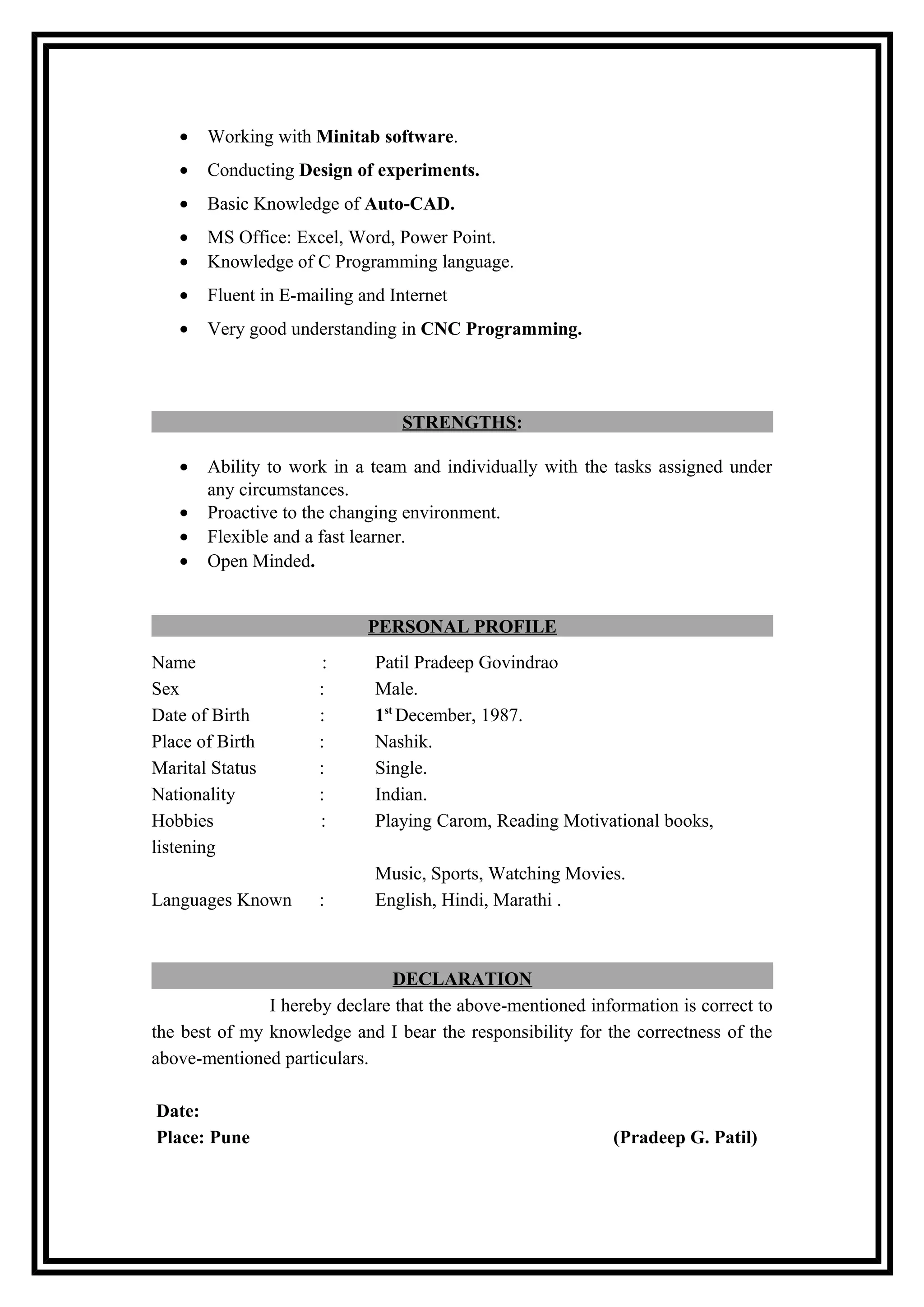 pradeep resume.DOC