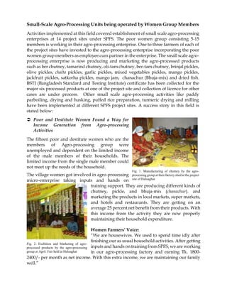 Small-Scale Agro-Processing Units being operated by Women Group Members ...