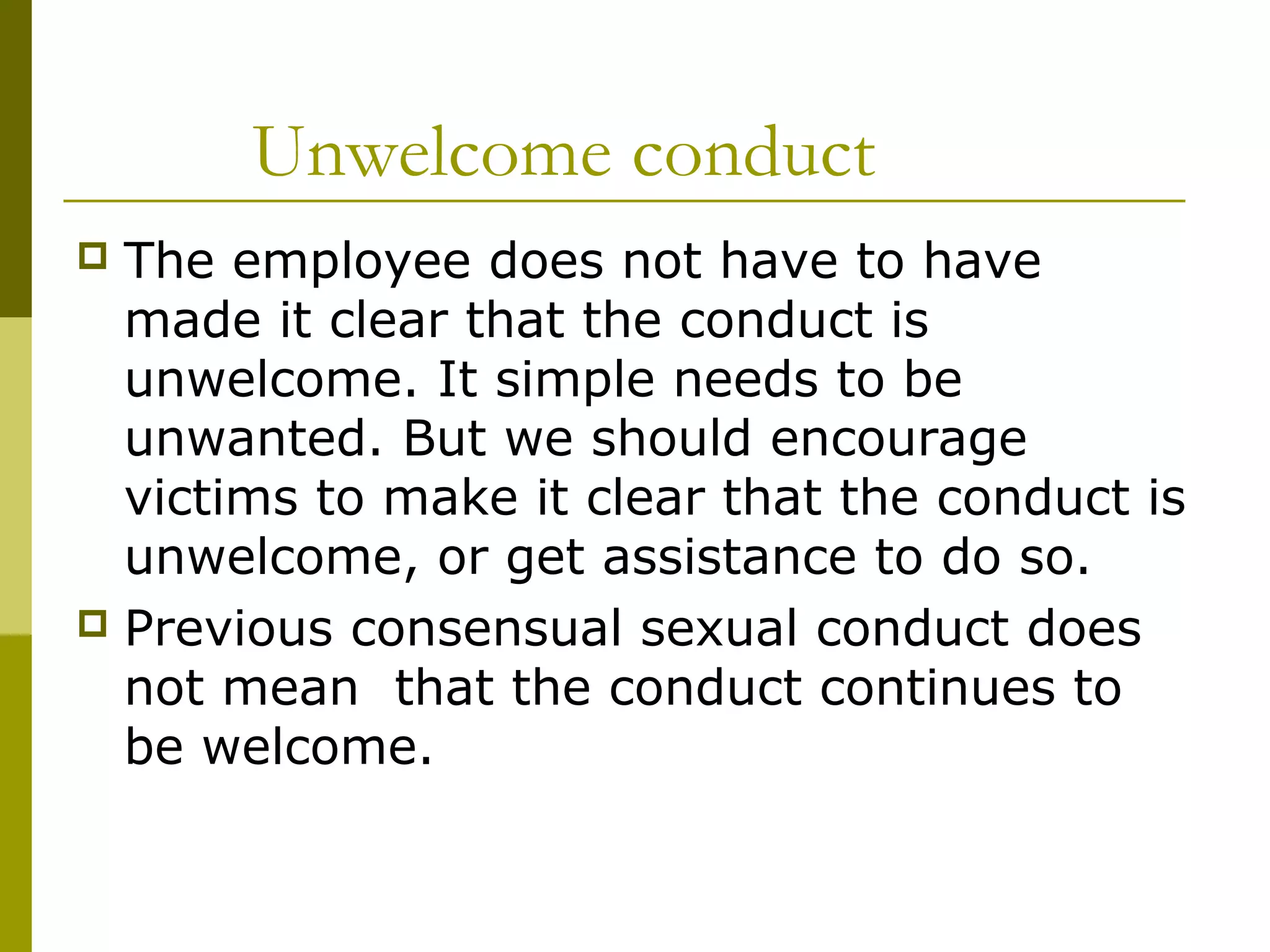SEXUAL HARASSMENT AT WORKPLACE | PPT