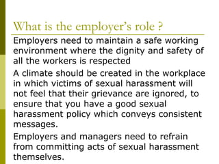 SEXUAL HARASSMENT AT WORKPLACE | PPT
