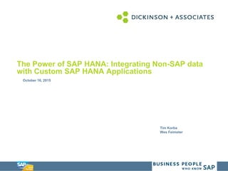 Non-SAP Data Integration with SAP HANA_v5.0 | PPTX