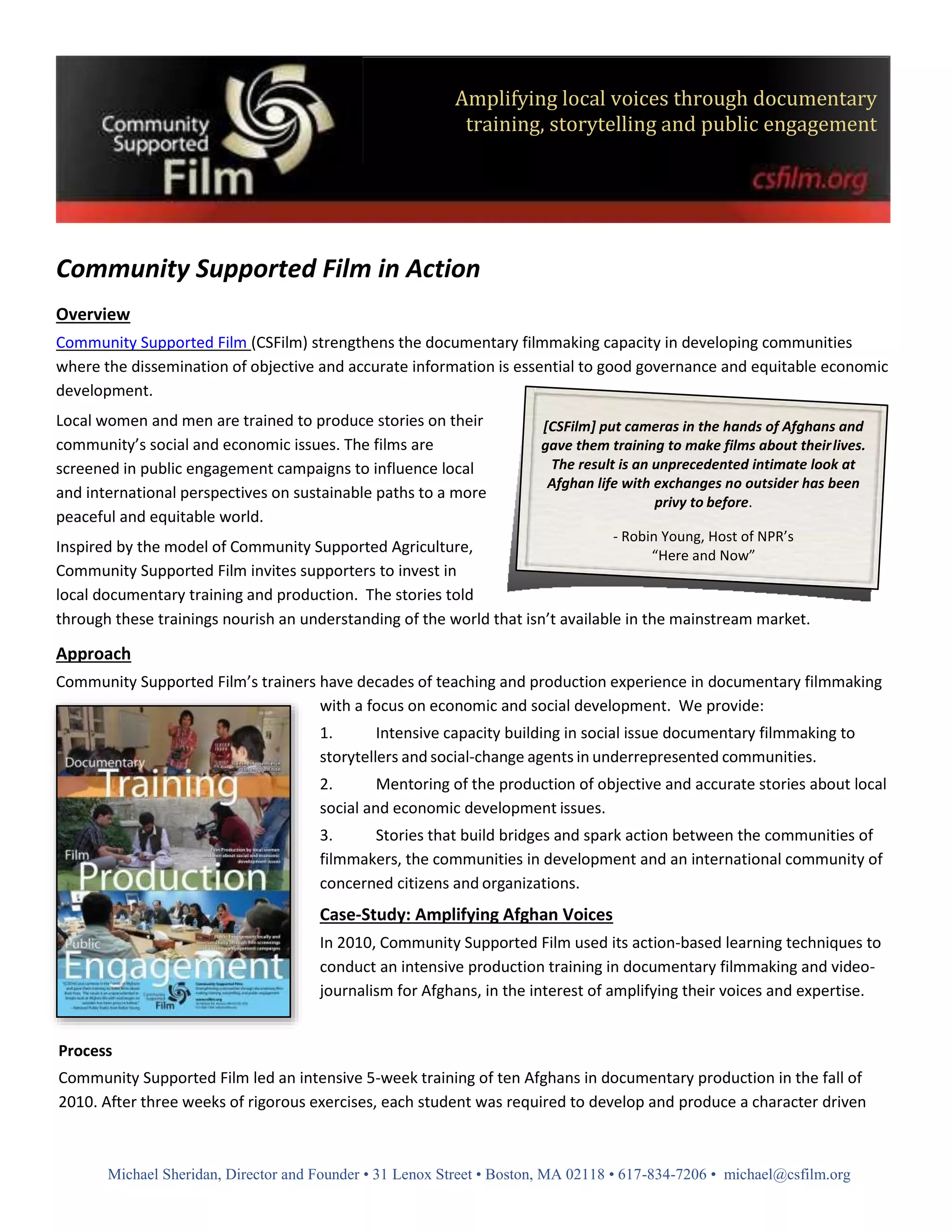 CSFilm in Action | PDF
