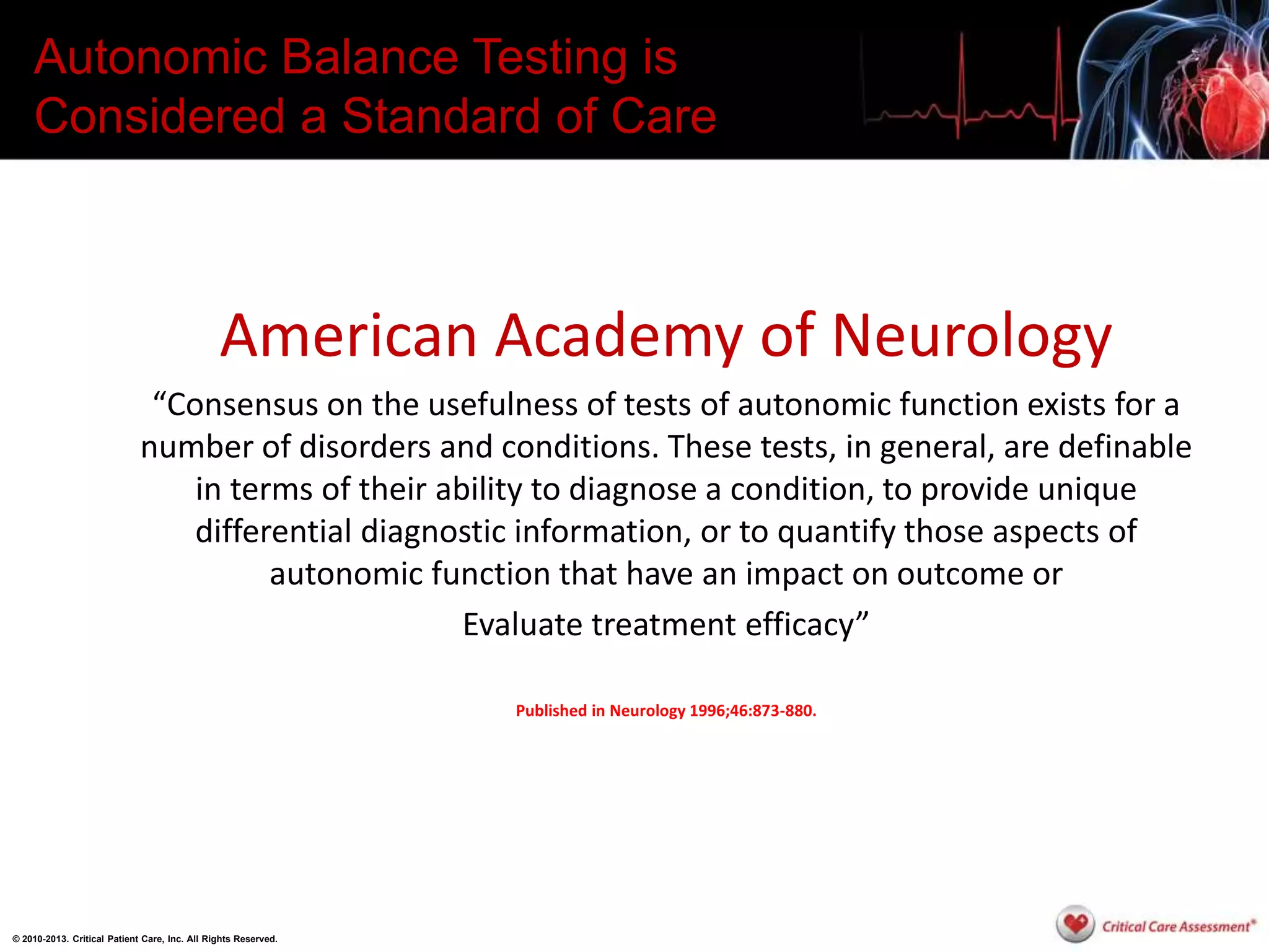 Why Perform Non-Invasive ANS Testing? | PPTX | Diabetes | Diseases and ...