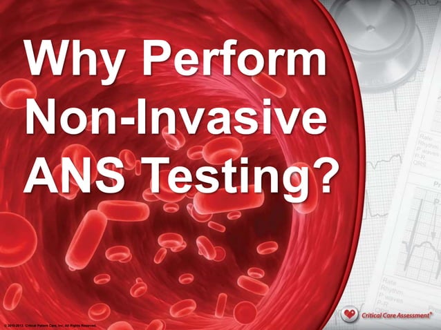 Why Perform Non-Invasive ANS Testing? | PPTX | Diabetes | Diseases and ...