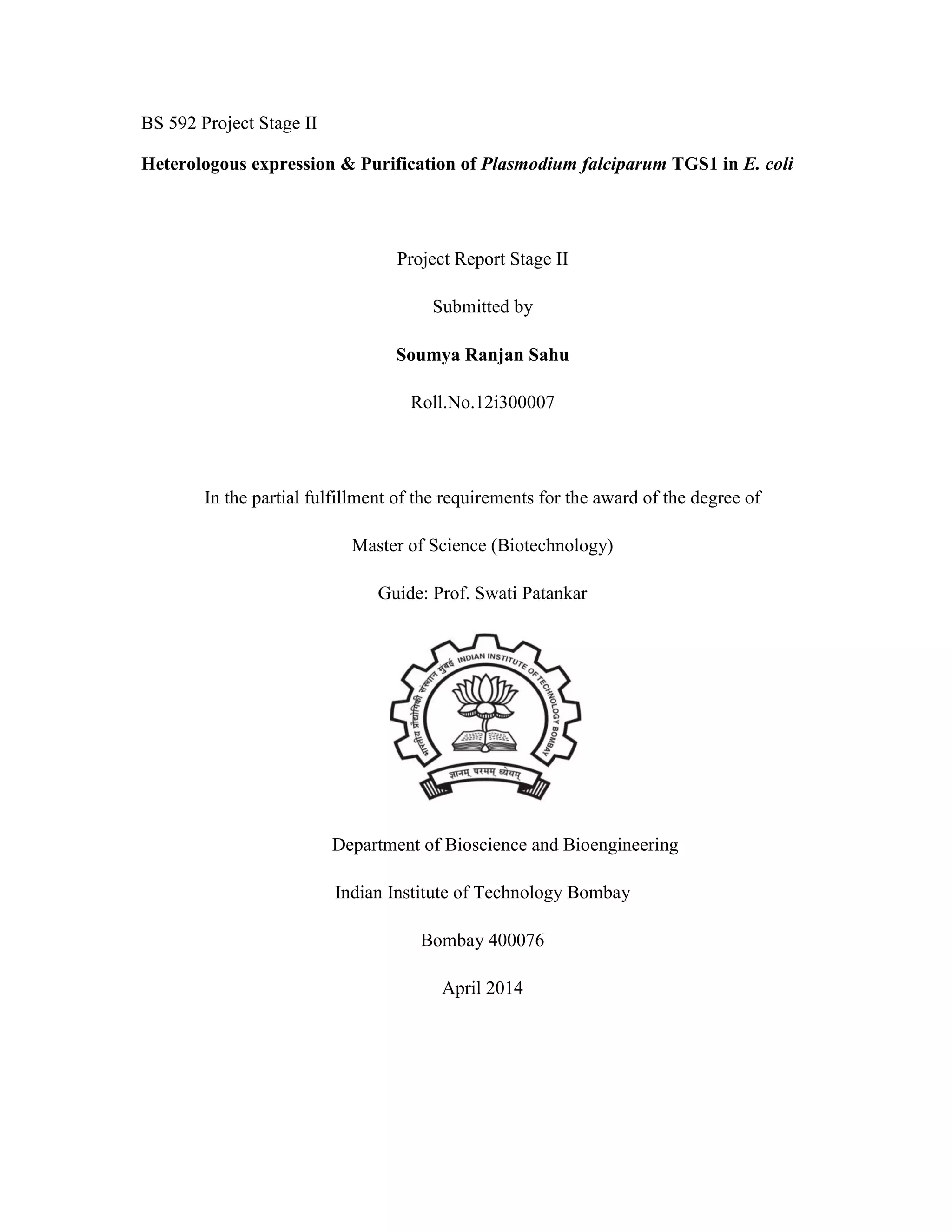 project report stage 2 SOUMYA RANJAN SAHU SP | PDF