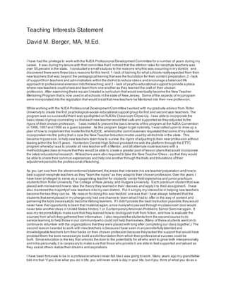 Teaching Interests | PDF