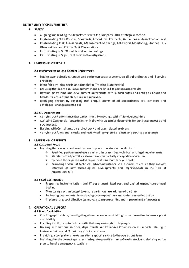 Superintendent Duties And Responsibilities | DOCX | Business | Business ...
