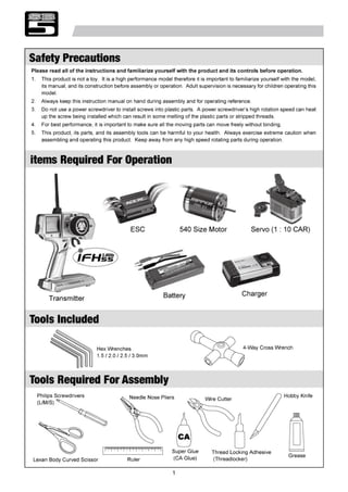 Manuale SB5 Pro Kit elettrica Competition | PDF