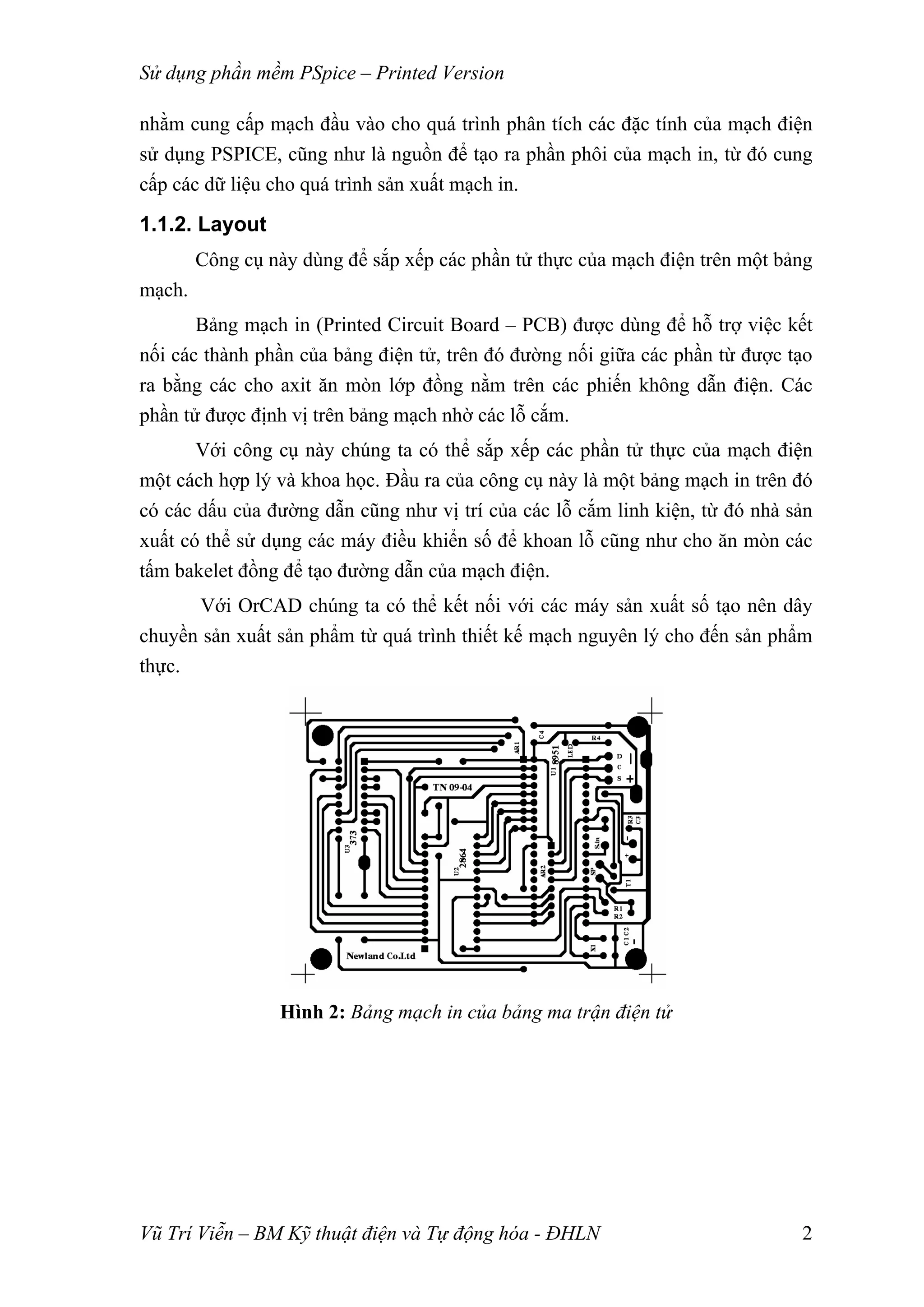 Huong dan su dung phan mem Pspice | PDF