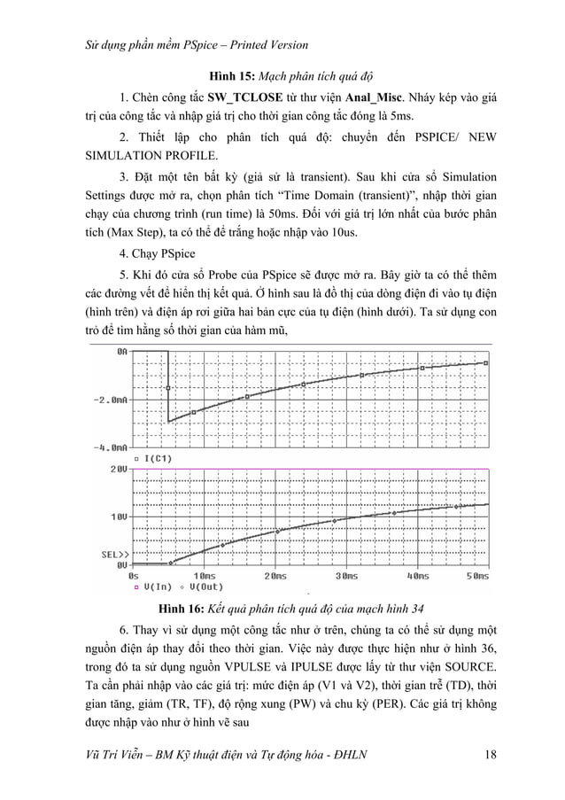 Huong dan su dung phan mem Pspice | PDF