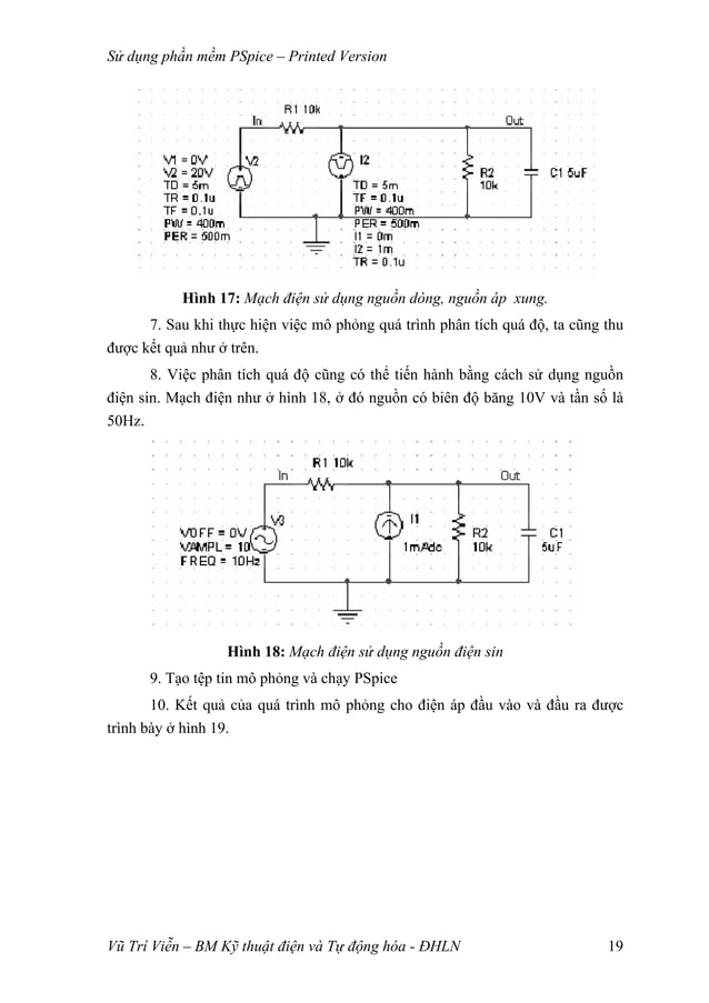 Huong dan su dung phan mem Pspice | PDF